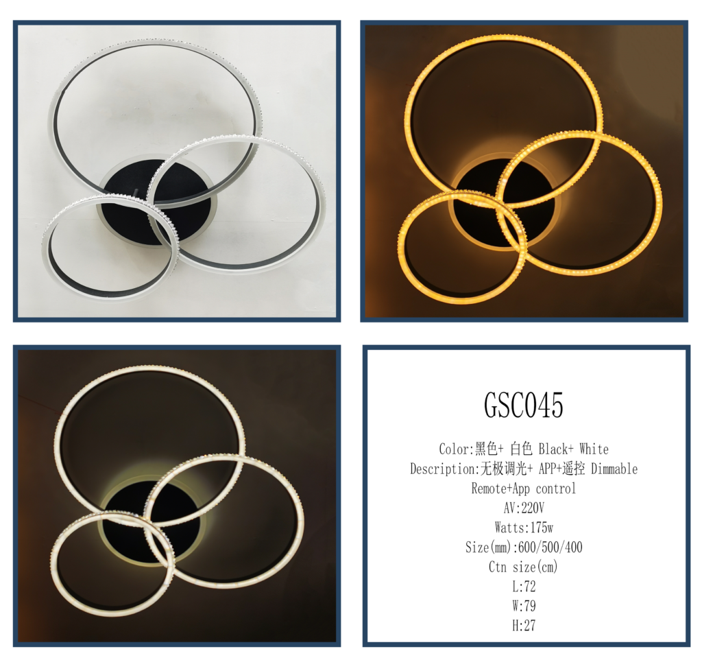 Flush Mount Light with Trio of Overlapping Crystal Band Rings - Galaxy ...